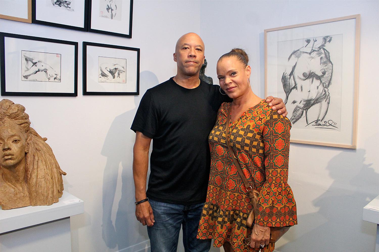 MAZ :: Gallery: Hampton Art Lovers' Basil Watson Opening